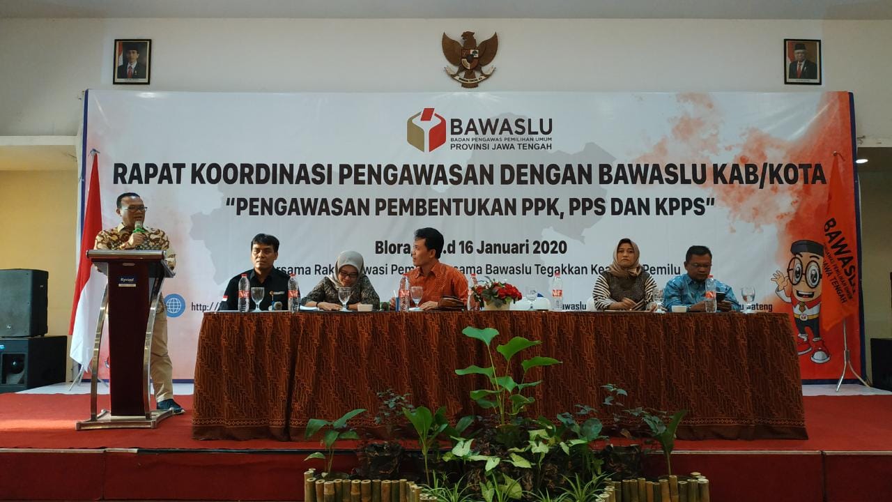 Infopublik Bawaslu Jateng Gelar Rakor Pengawasan Pembentukan Ppk Di Blora